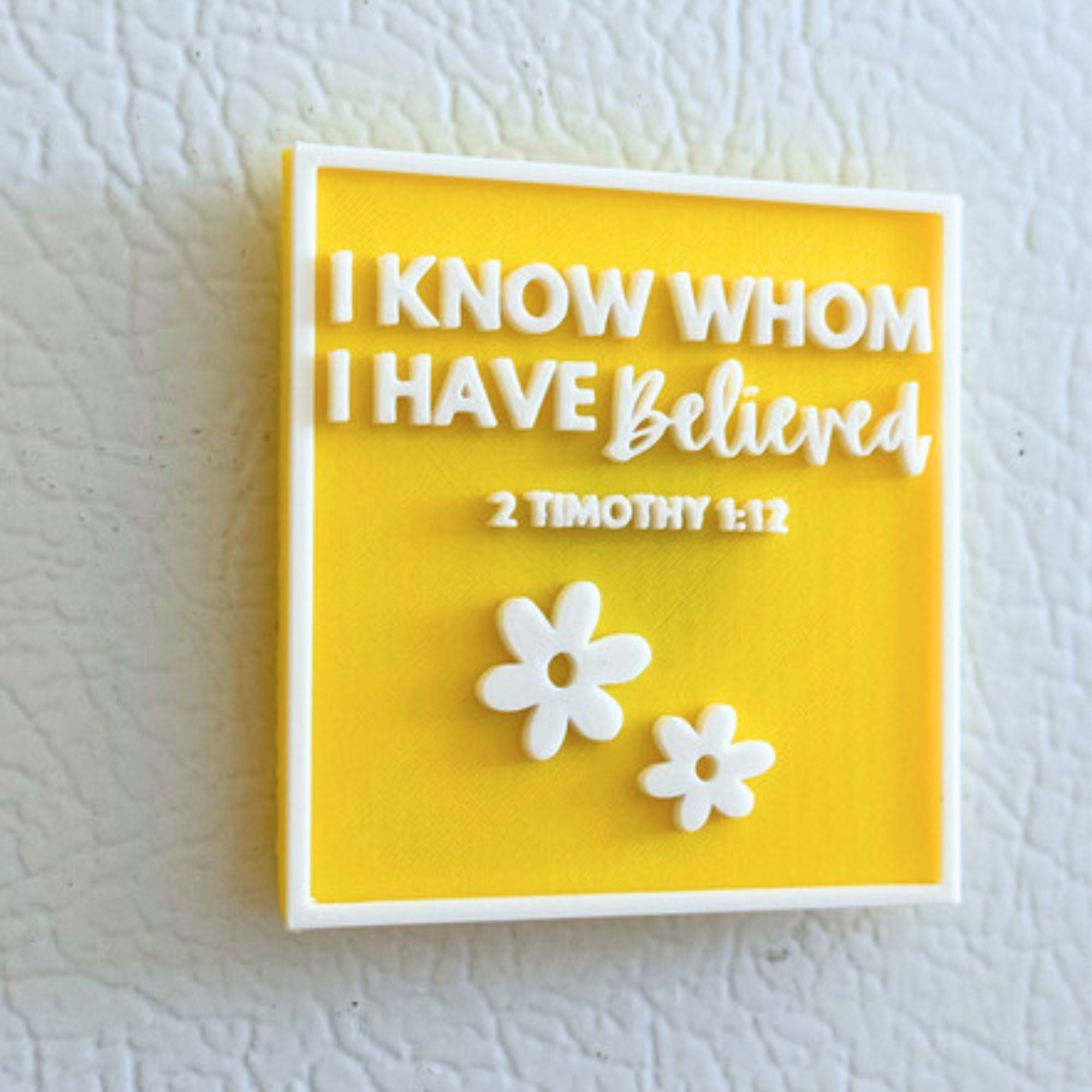 Bible Verse Magnet 2 Timothy 1:12, Christian Scripture Magnet, Fridge ...