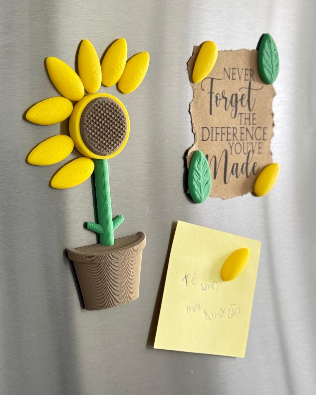 Sunflower Magnet Kit, Great for Notes Photos Reminders, Fun Decorative ...
