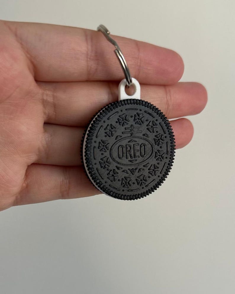 Oreo-inspired Dog Keychain Personalized, Custom Name Pet Keychain, Cute ...