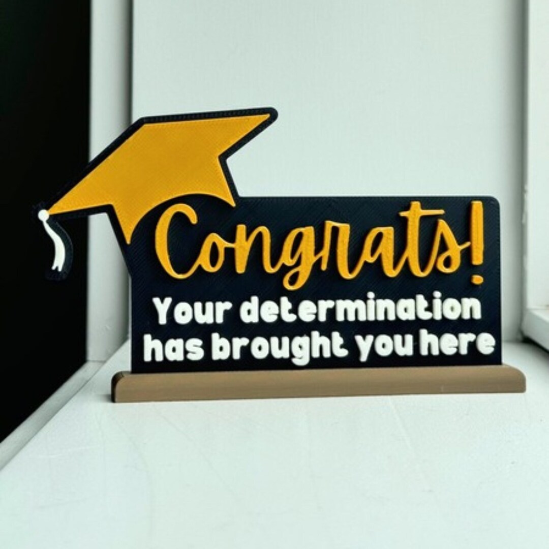Graduation Frame Gift, "congrats! Your Determination Has Brought You ...