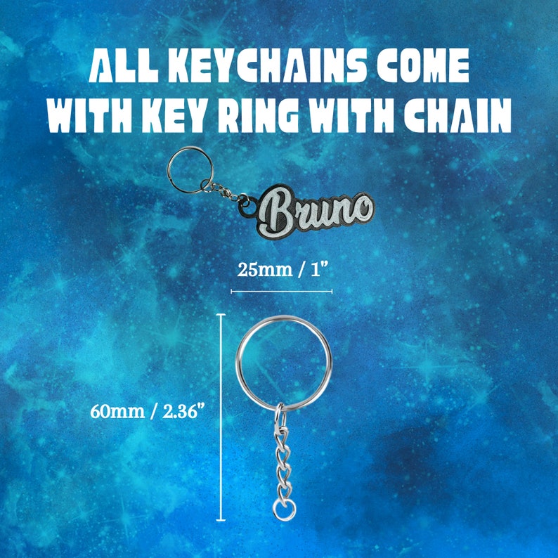 Personalized Name Keychains, 3D Printed Keychains, Custom Name ...