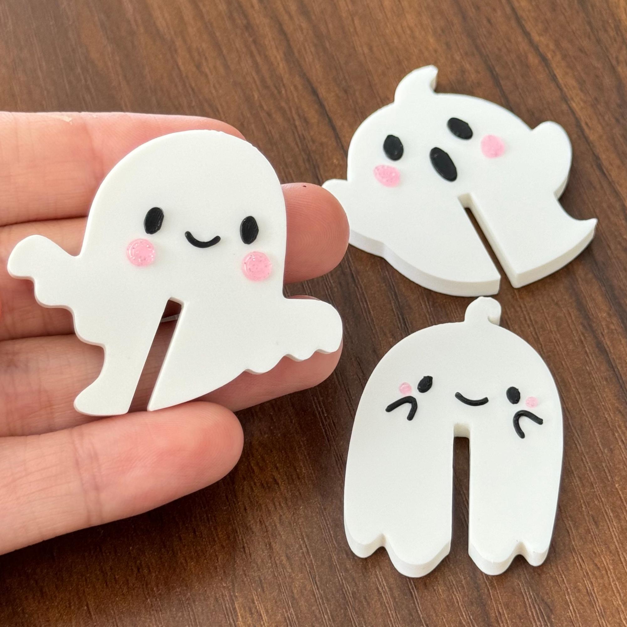 Cute Boo Ghost Drink Toppers for Halloween, Boo Ghost Glass Decorations ...