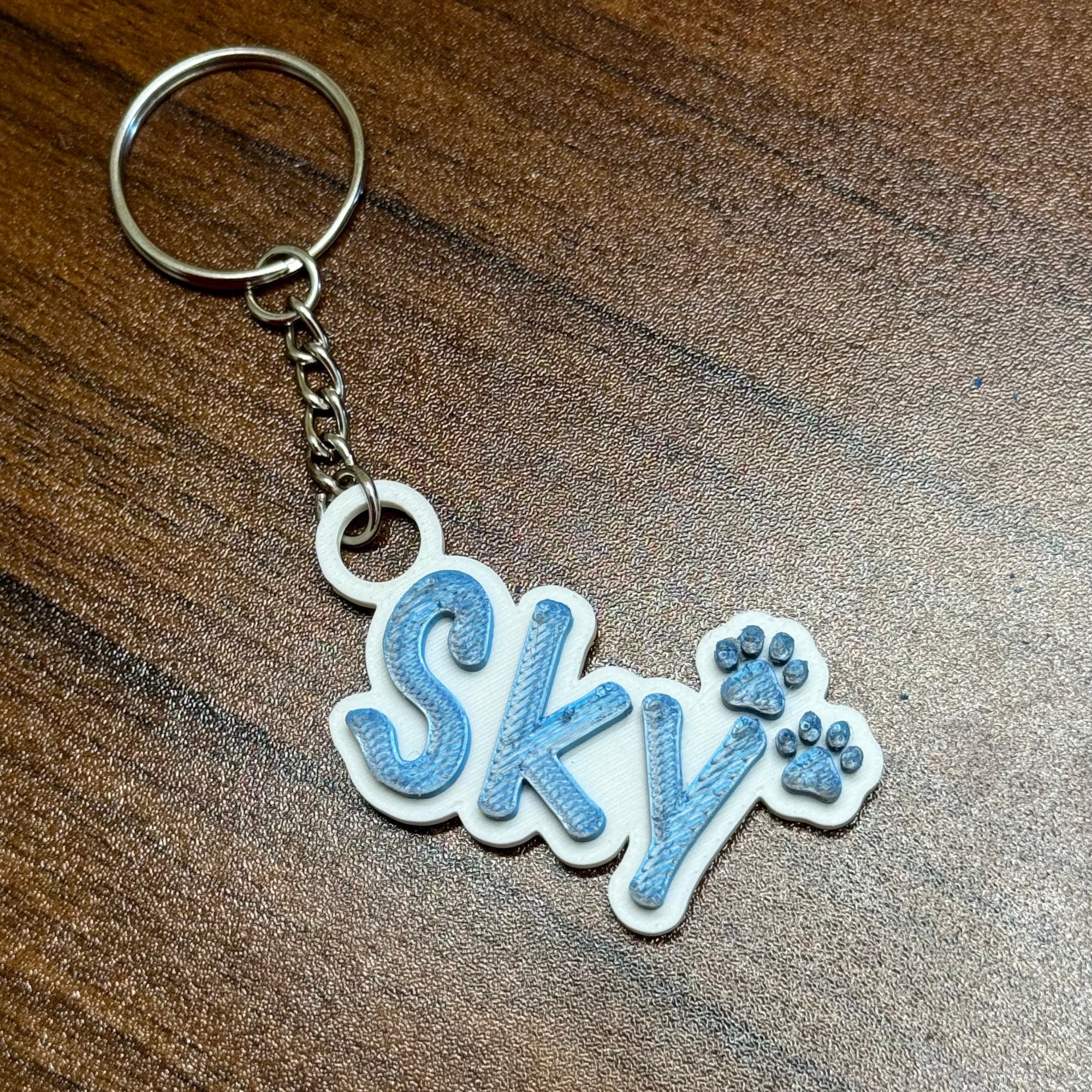 Pet Tag Name Keychains, 3D Printed Keychains, Personalized Pet Name ...