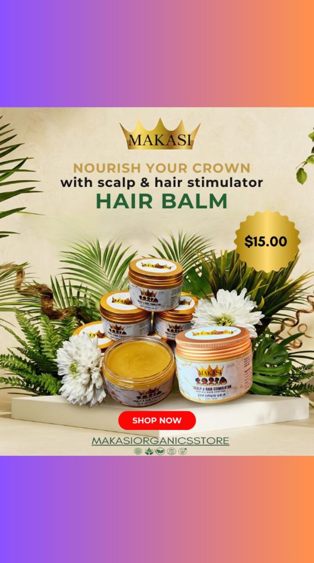 Hair Balm; Promote Growth & Scalp Health; Fight Dandruff and Alopecia ...