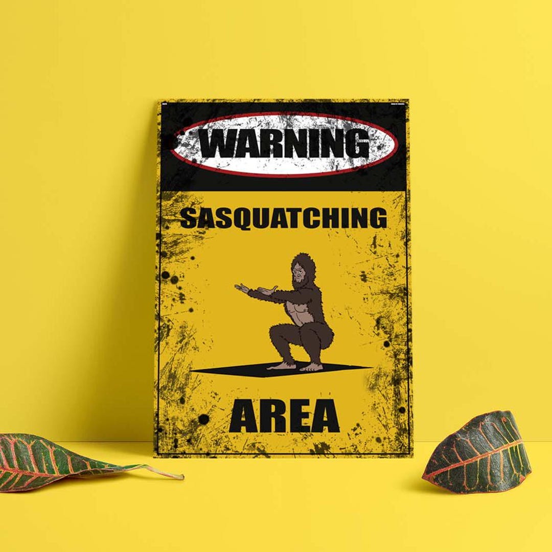 Bigfoot Poster Bigfoot Print Aesthetic Poster Sasquatching Collectibles ...