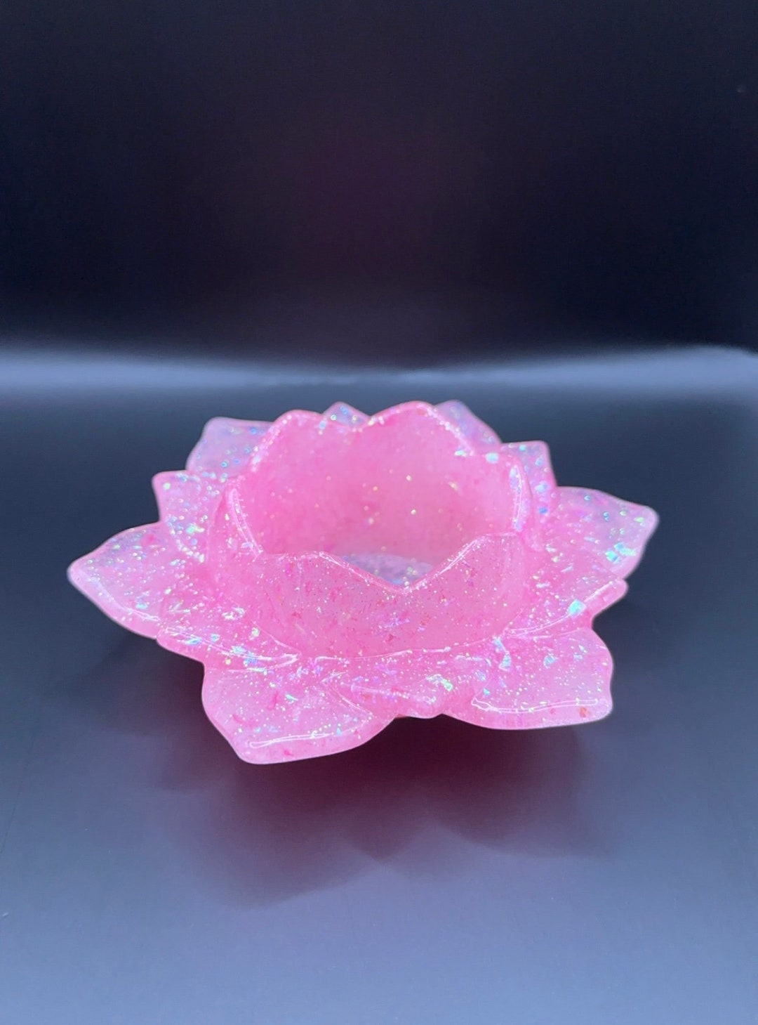 Resin Lotus Flower Tealight Candle Holder - Etsy