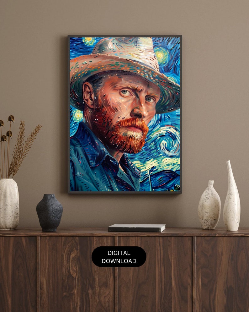 Portrait of Vincent Van Gogh #4 - Etsy