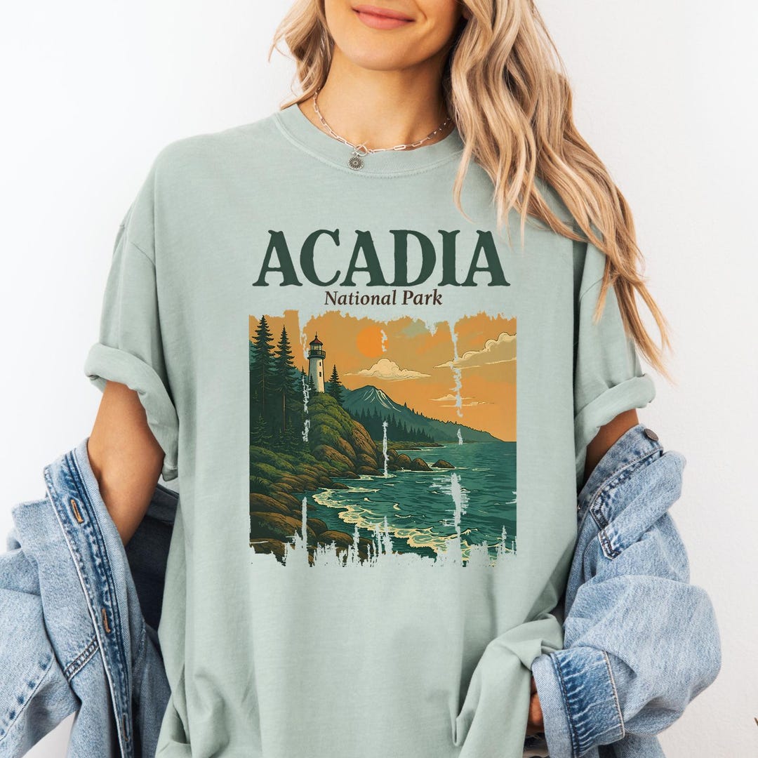 Acadia Park Shirt, National Park Shirt, Traveler Gift, Maine Shirt ...