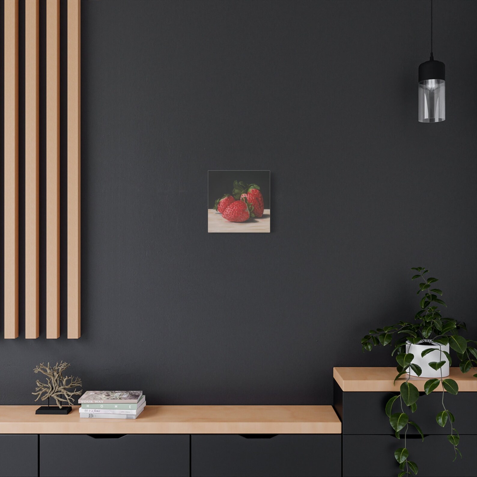 Strawberries Canvas Art Print Realistic Still Life Painting - Etsy