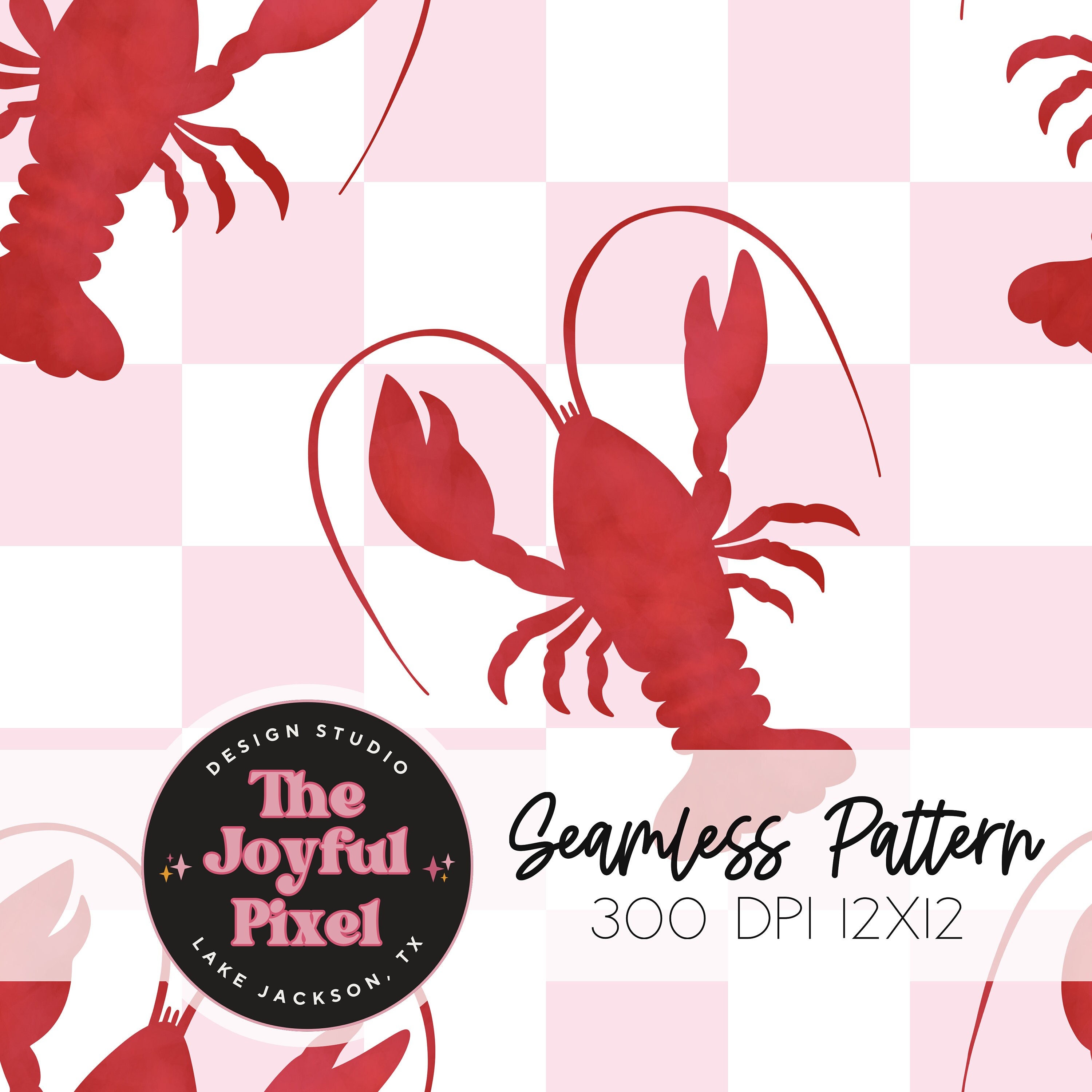 Crawfish Seamless Pattern, Hand Drawn Pattern, Crawfish Boil Seamless ...