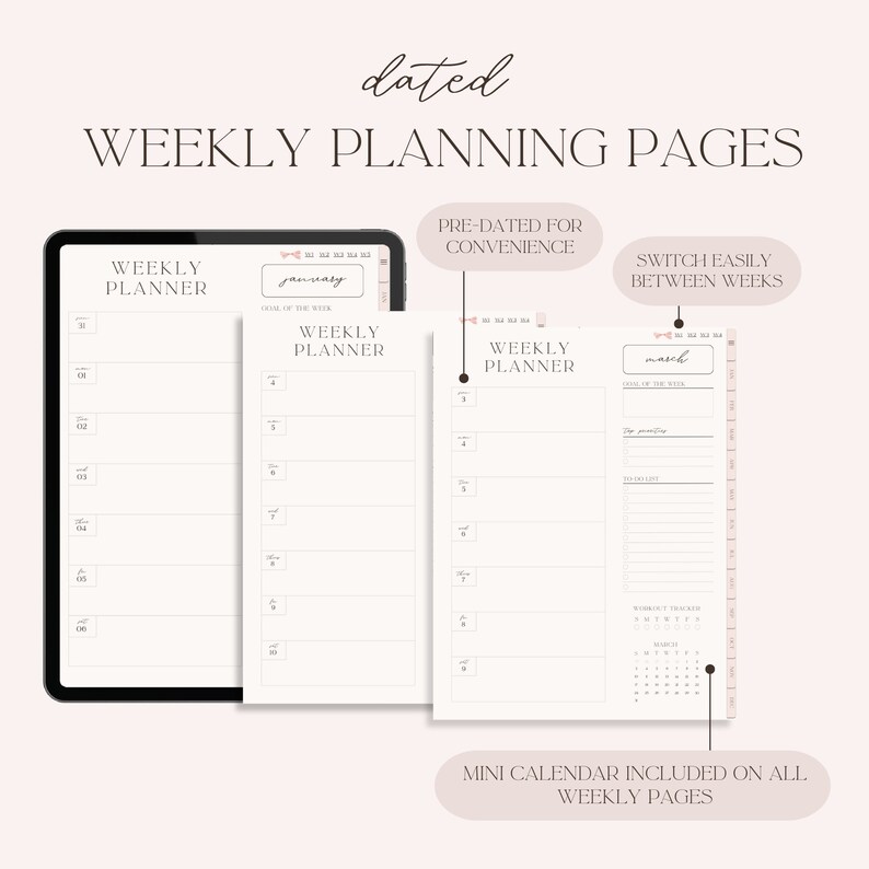 Student 2024 Digital Planner Pre-dated Goodnotes/notability/etc ...