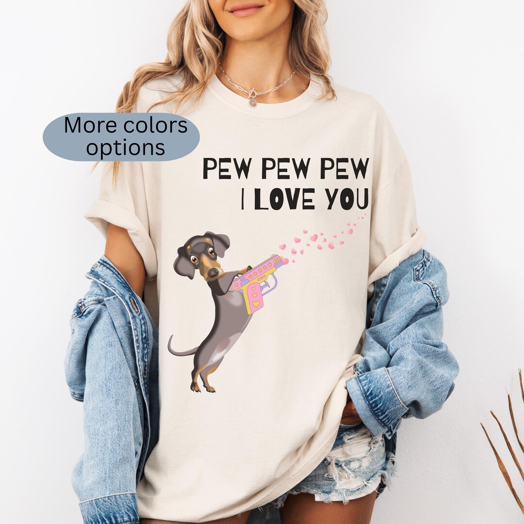 Anniversary Gift for Wife Pew Pew Pew I Love You Shirt Gift for ...