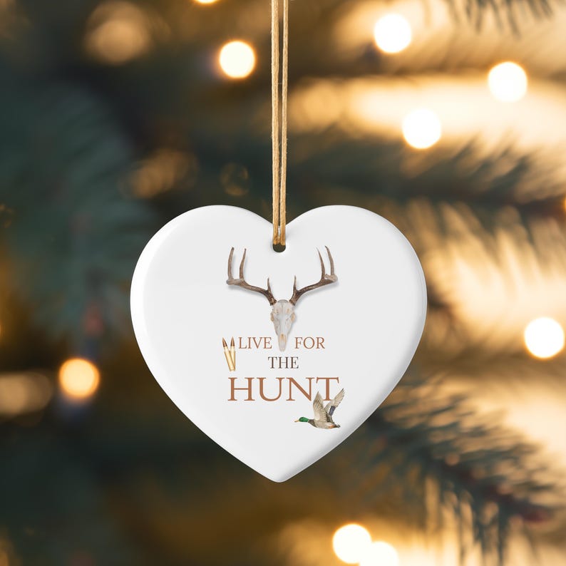 Gift for Hunter Hunting Ornament Deer Skull Ornament Horns Ornament ...