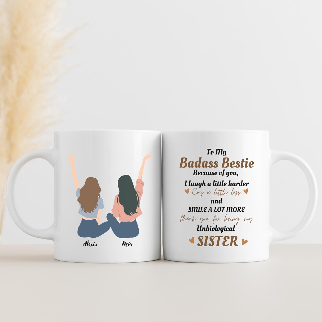Personalized Funny Bestie Coffee Cup Custom Mug Best Friend Sister ...