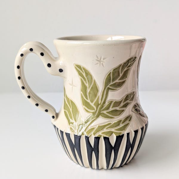 Sgraffito Mug - Etsy