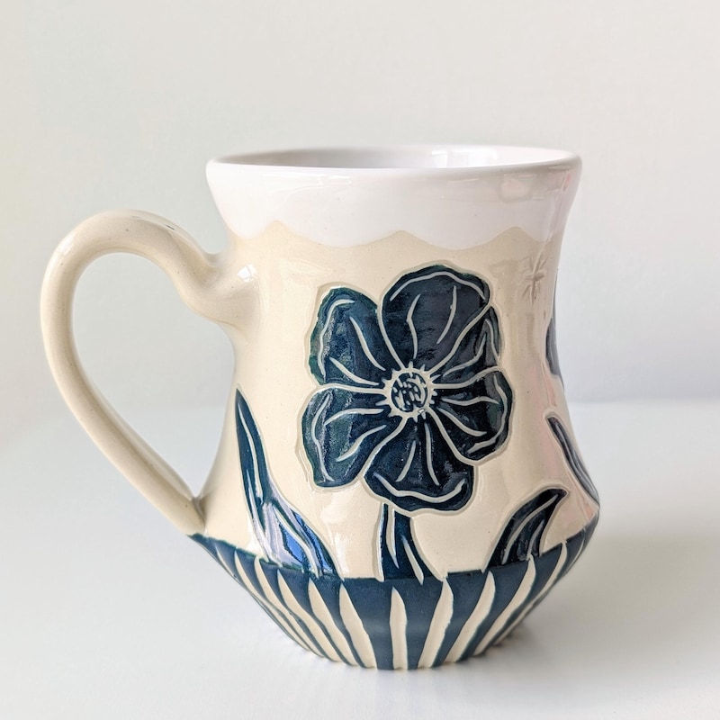 Sgraffito Mug - Etsy