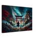 Samurai Canvas Art Torii Gate Artwork Beautiful Scene Wall Art ...