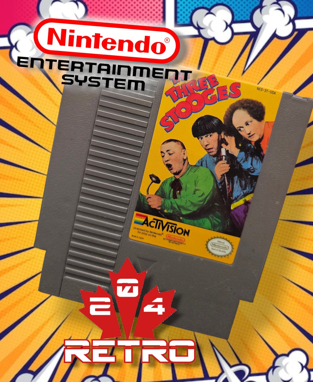 The Three Stooges NES 1987 - Etsy