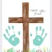 Easter Handprint Art, Happy Easter, Cross Keepsake Craft, Cross ...