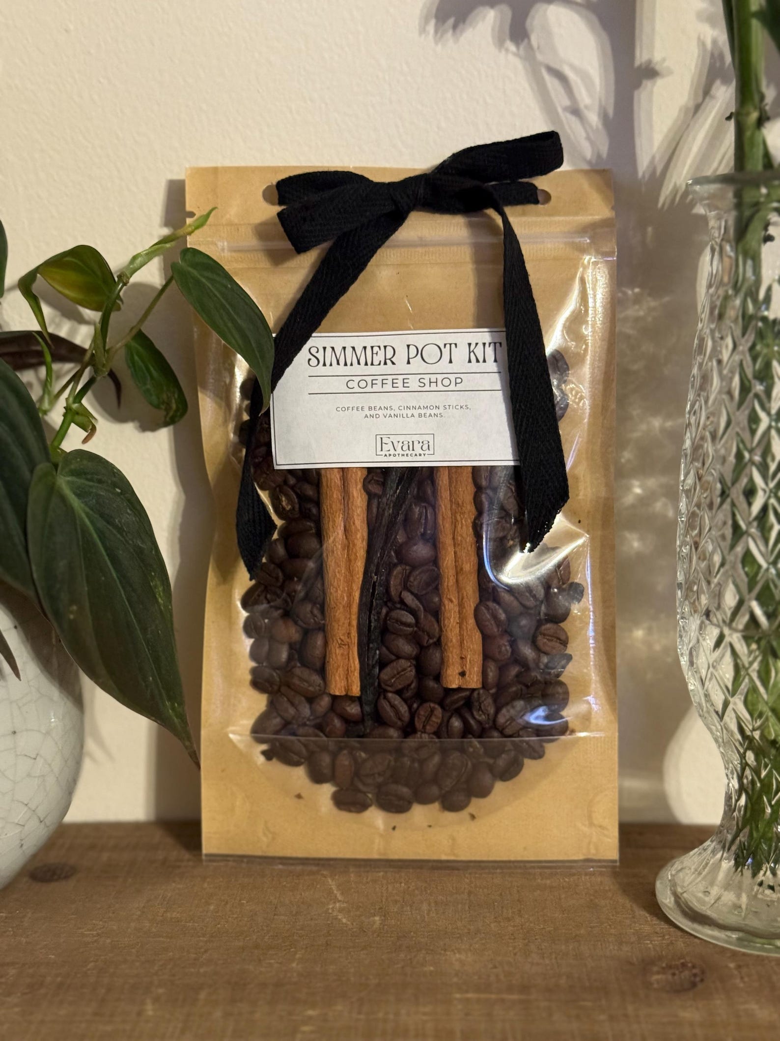 Coffee Shop Simmer Pot Kit – Coffee Beans, Cinnamon Sticks & Vanilla ...
