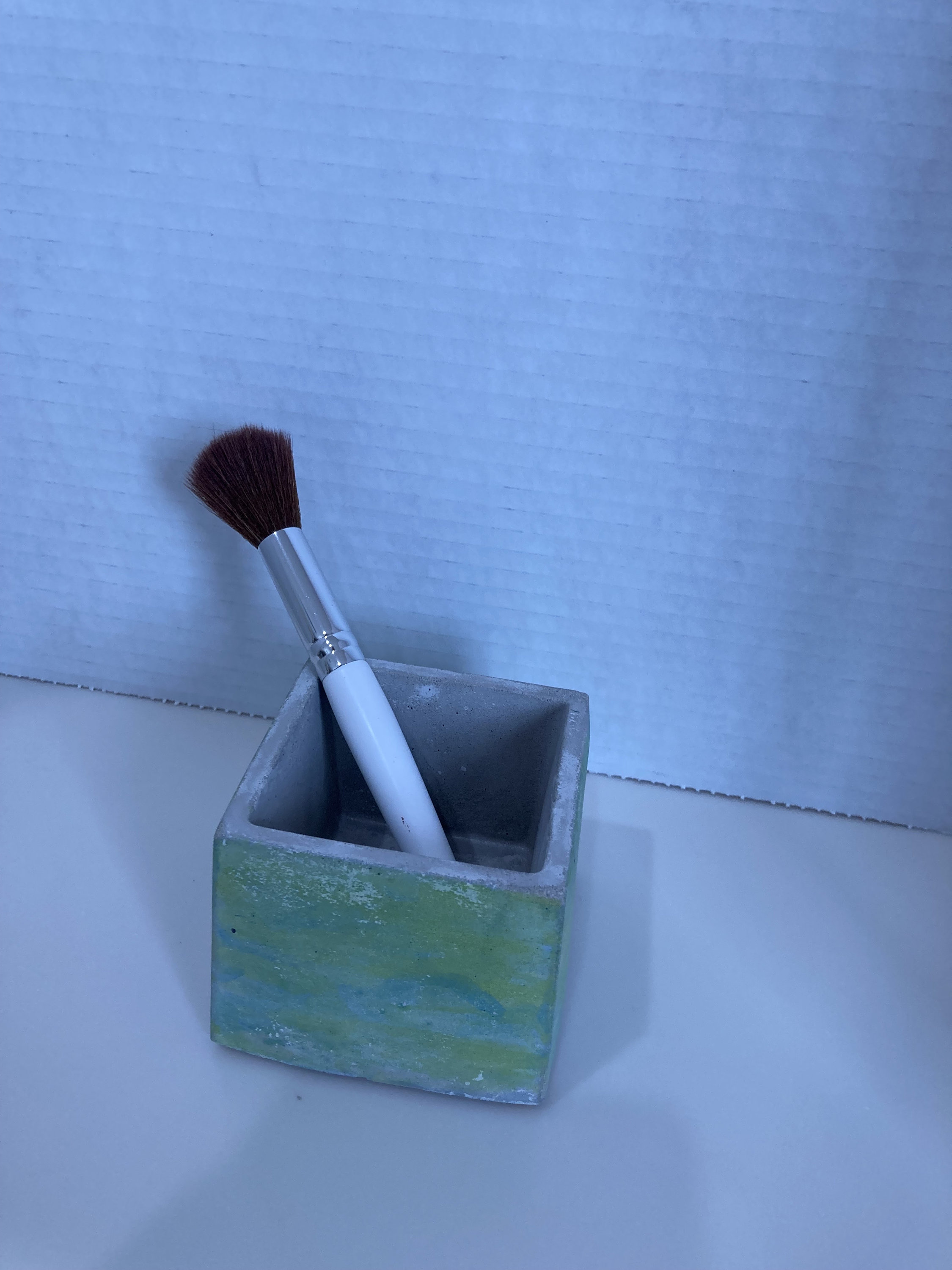 Small Square Concrete Pot Cement Pot Handmade Modern Pot - Etsy