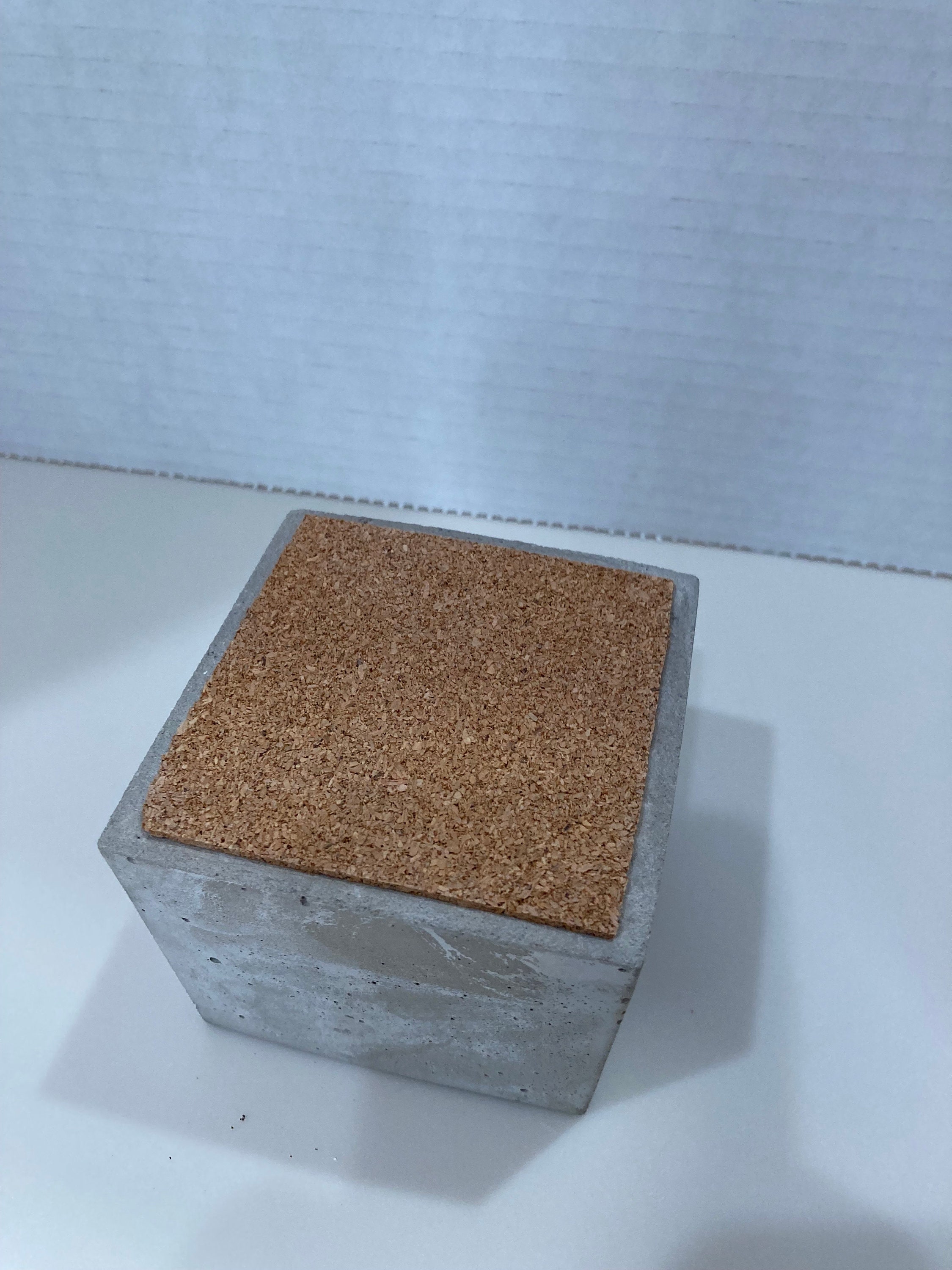 Small Square Concrete Pot Cement Pot Handmade Modern Pot - Etsy
