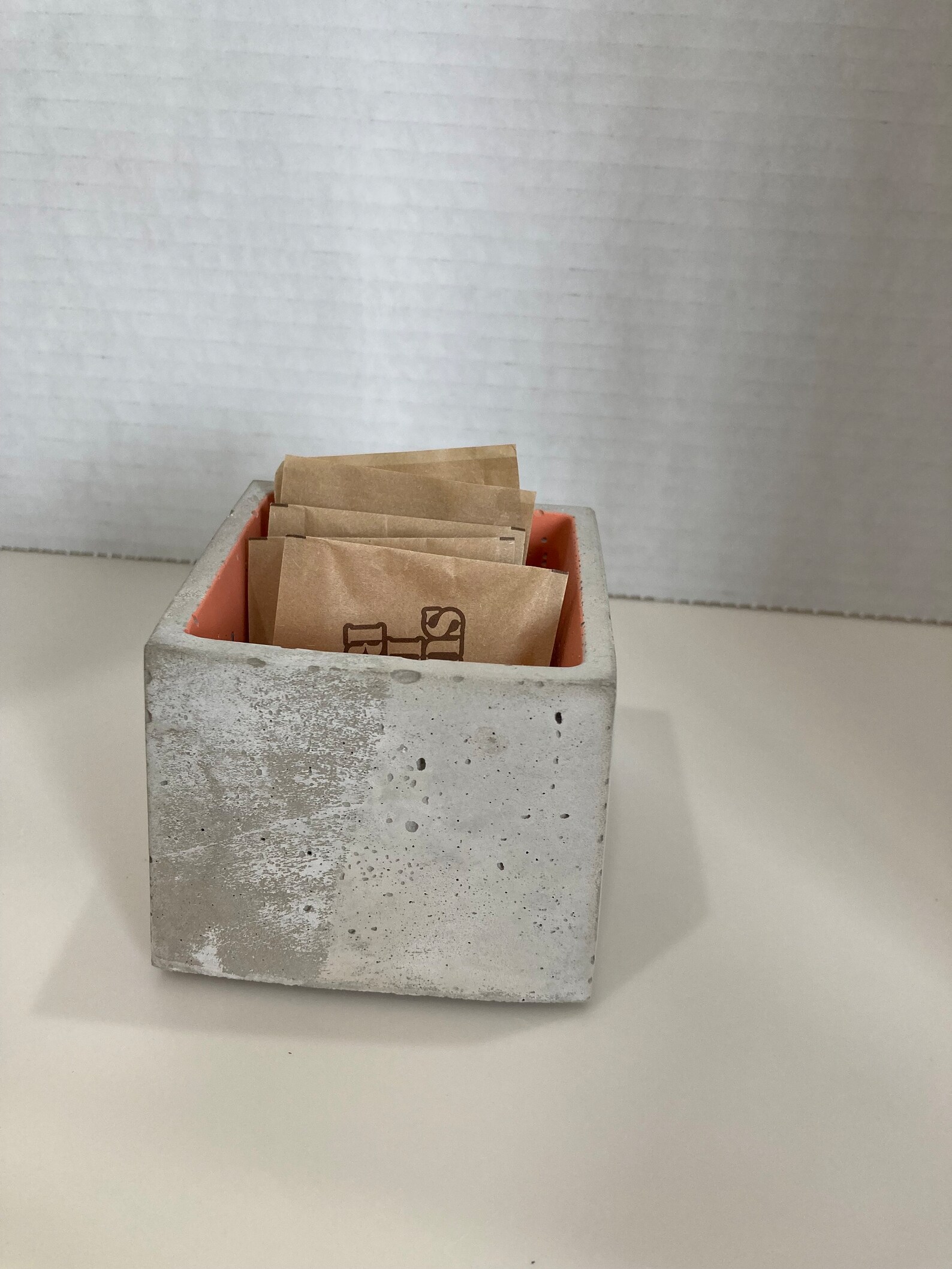 Small Square Concrete Pot Cement Pot Handmade Modern Pot - Etsy