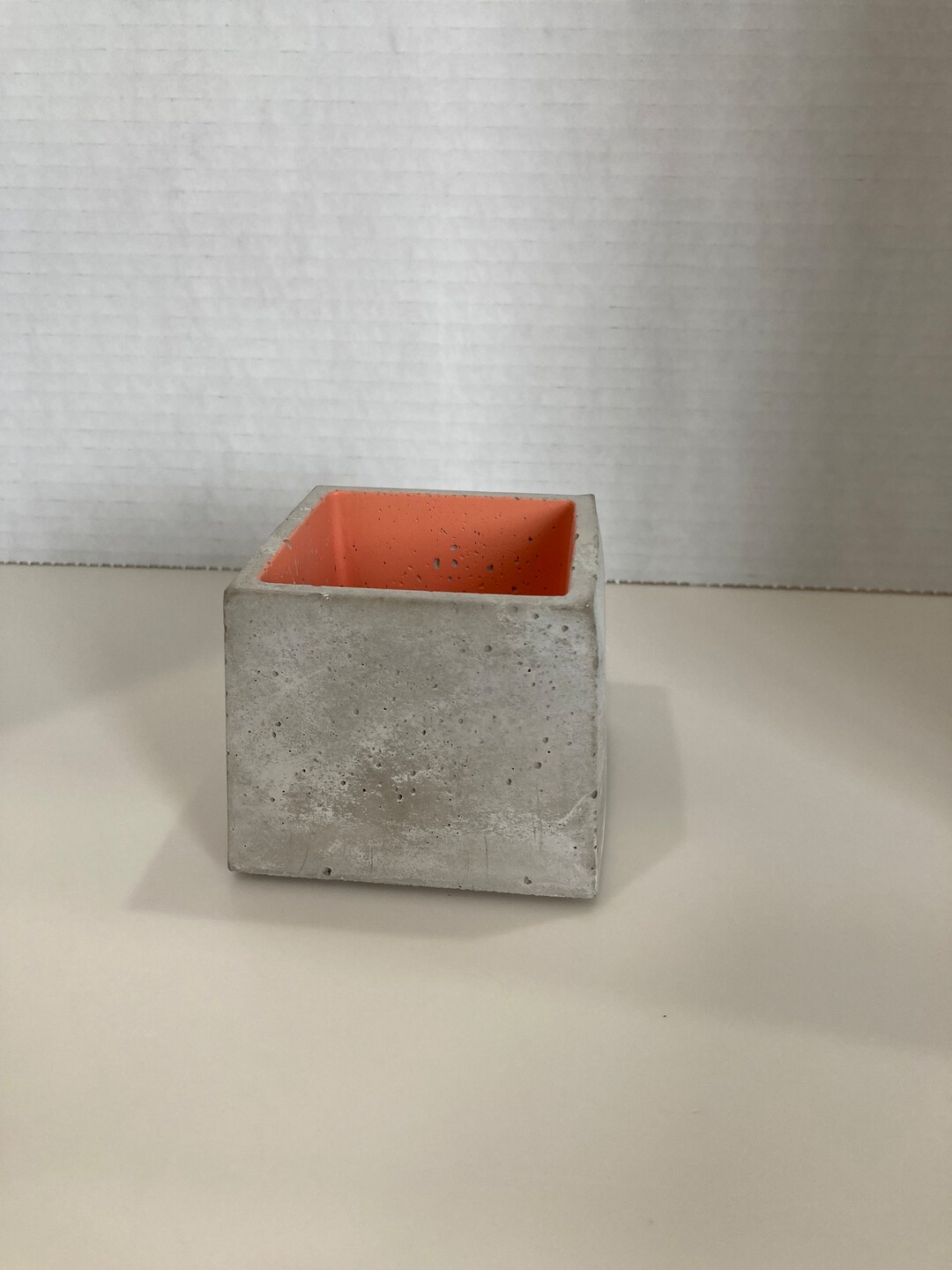 Small Square Concrete Pot Cement Pot Handmade Modern Pot - Etsy