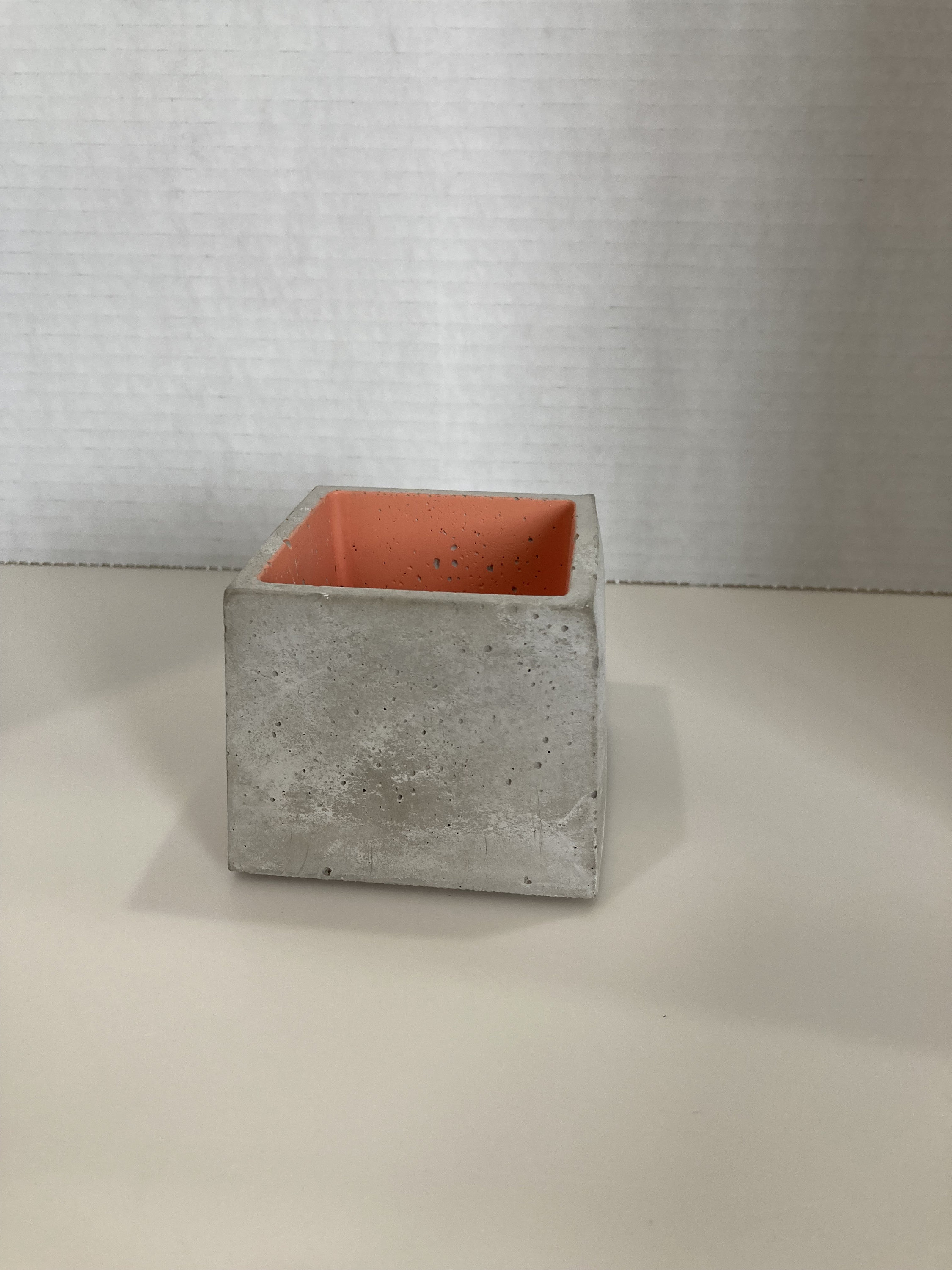 Small Square Concrete Pot Cement Pot Handmade Modern Pot - Etsy