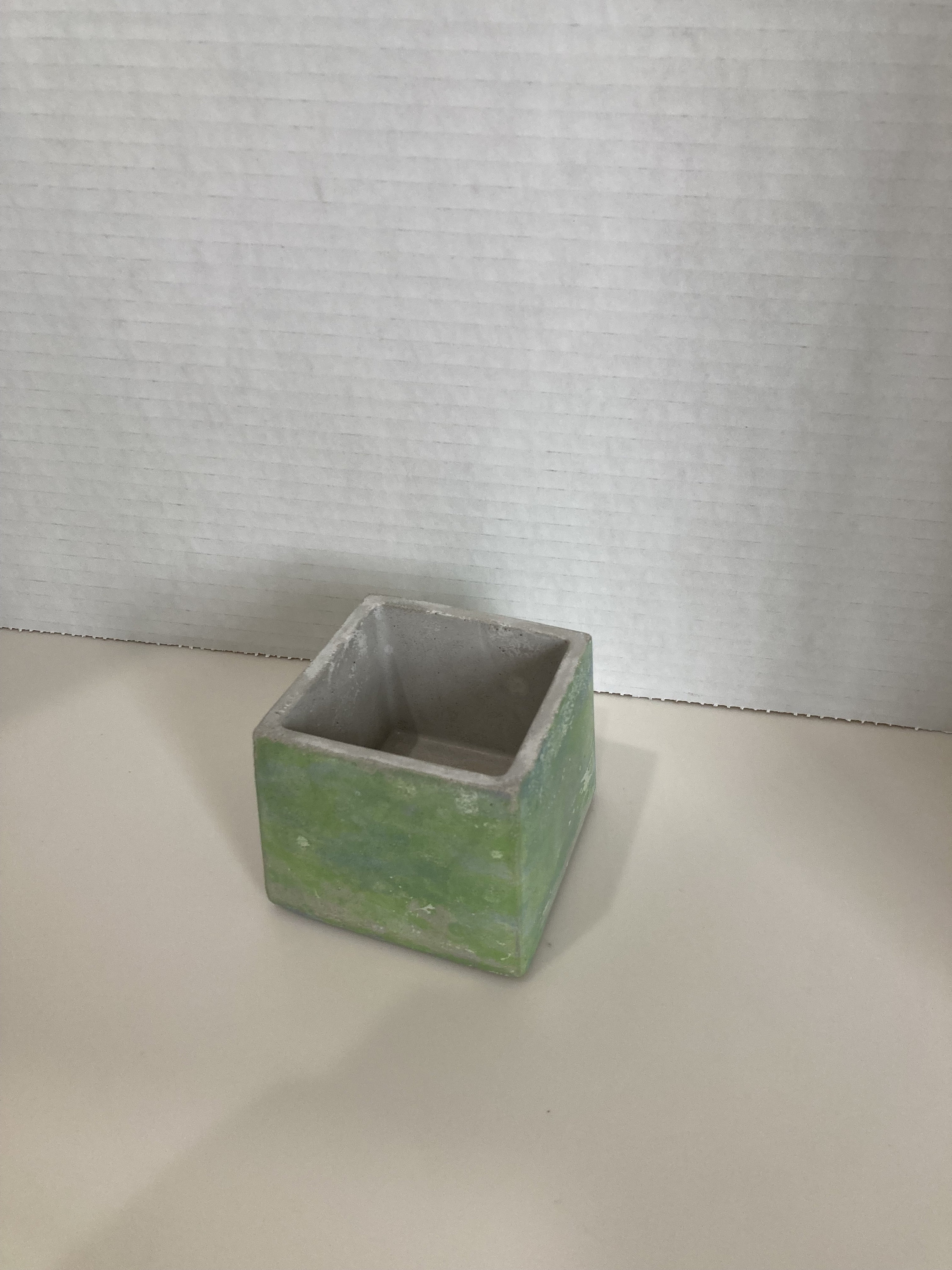 Small Square Concrete Pot Cement Pot Handmade Modern Pot - Etsy