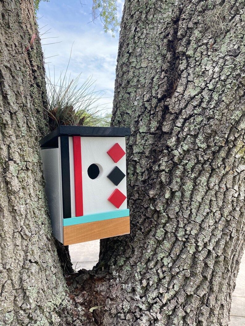 Mid Century Modern Bird House - Etsy