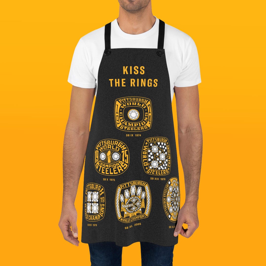 Pittsburgh Steelers Apron, NFL Football Grill BBQ Chef Gift "steel ...