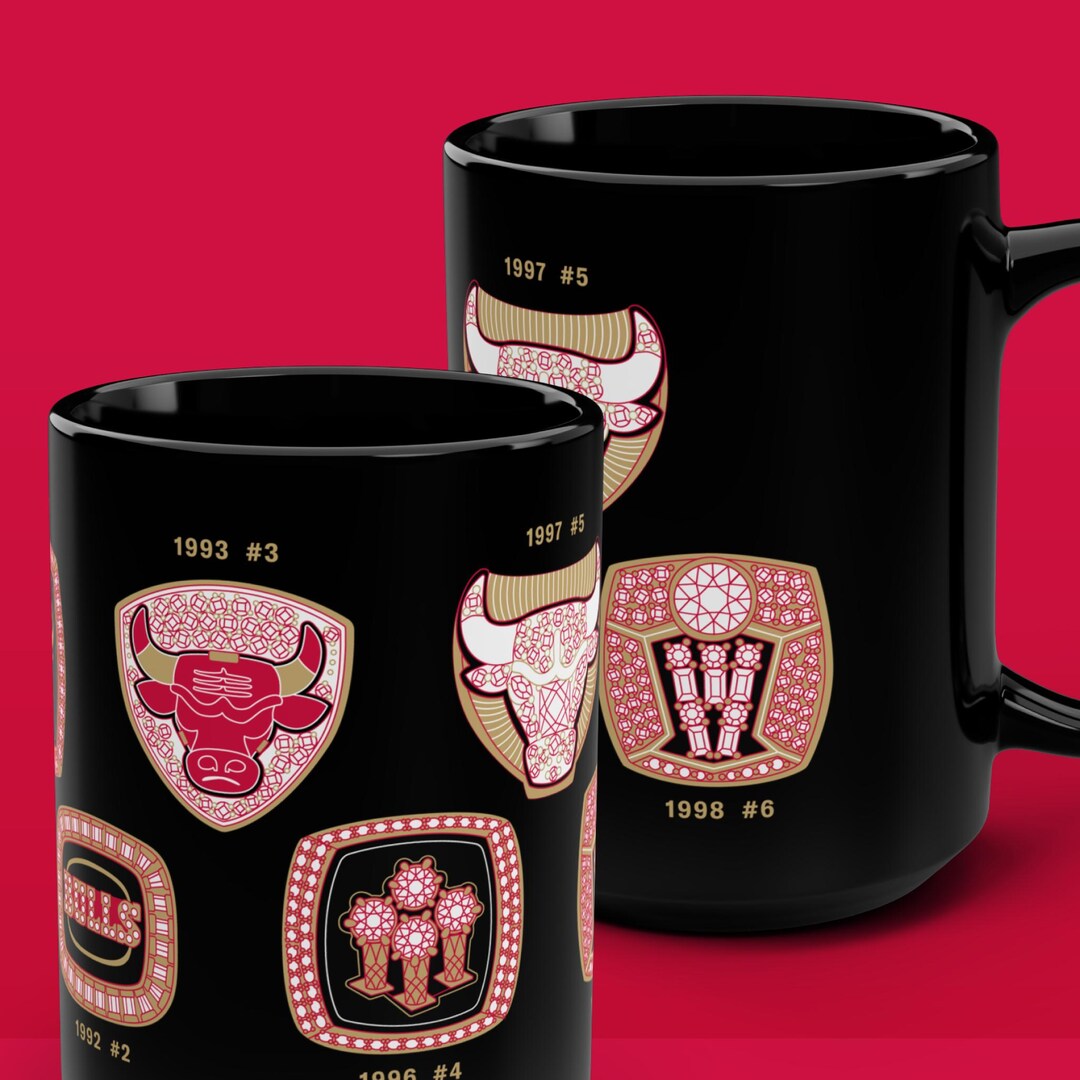 Chicago Bulls 15 Oz XL Coffee Tea Mug, NBA Basketball Michael Jordan ...