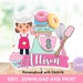 Editable Baker Cake Topper, Baker Cake Topper, Editable Baker Topper ...