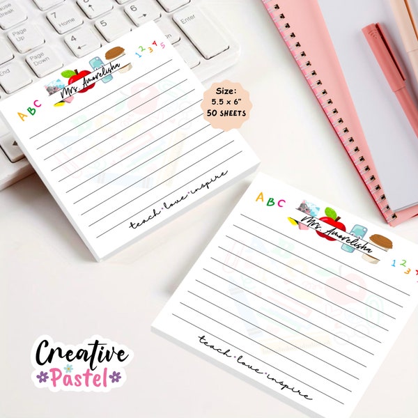 Teacher Notepad - Etsy UK