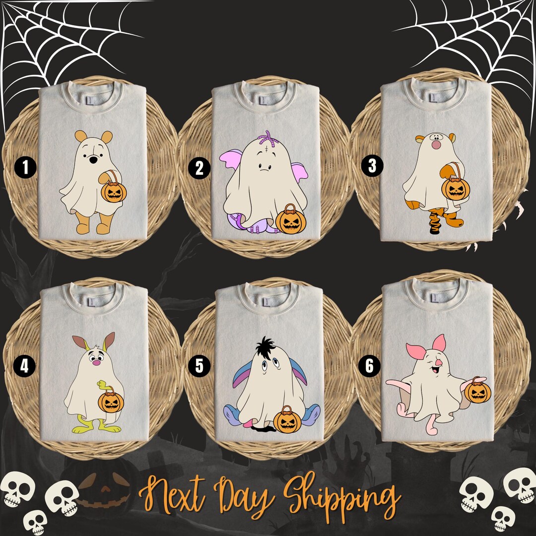 Winnie the Pooh & Co Halloween Sweatshirt, the Pooh Tigger Piglet ...