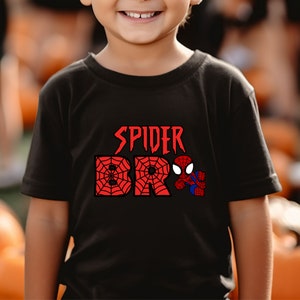 Custom Age Family Spider Birthday Shirt, Spider Family Birthday Party ...