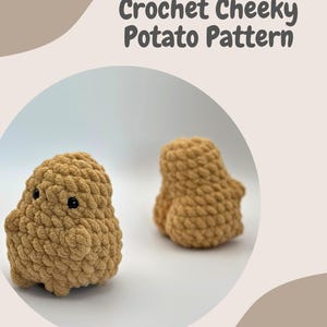 Crochet Cheeky Potato Plushie Pattern NO SEW Amigurumi (PDF Download ...