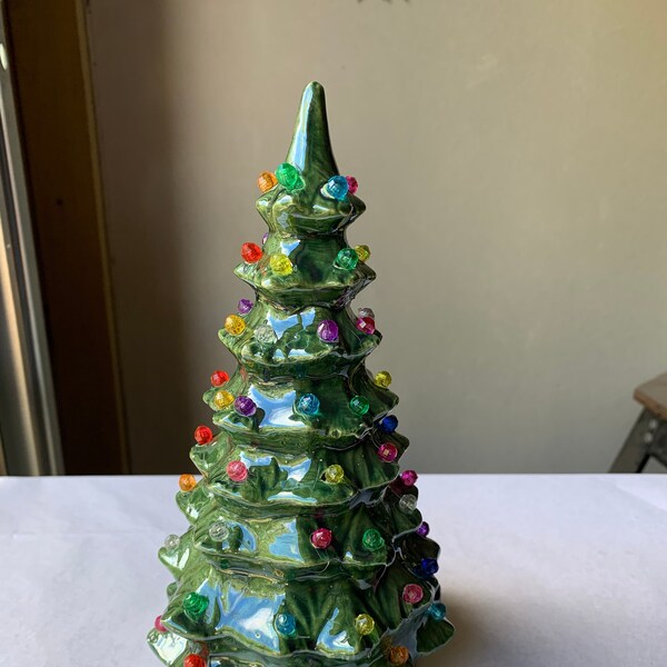 Ceramic Christmas Tree With Lights - Etsy
