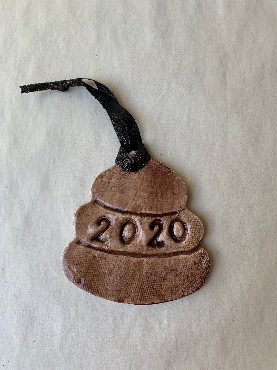 Ceramic Brown Flat 2020 Poop Ornament - Etsy