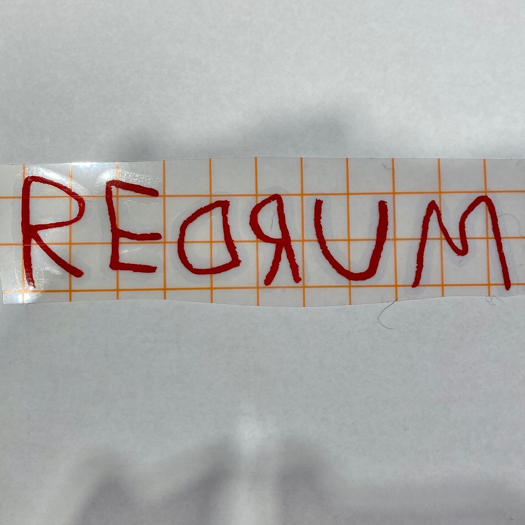 Redrum Vinyl Decal - Etsy