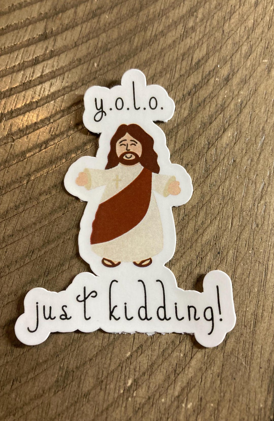 YOLO Jesus Sticker - Etsy