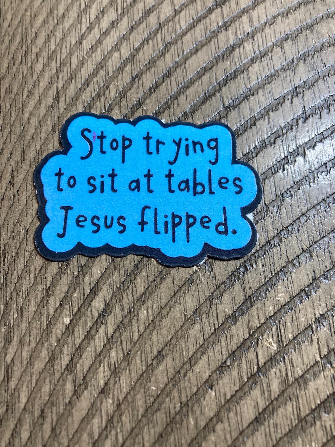 Jesus Flipping Tables Sticker - Etsy