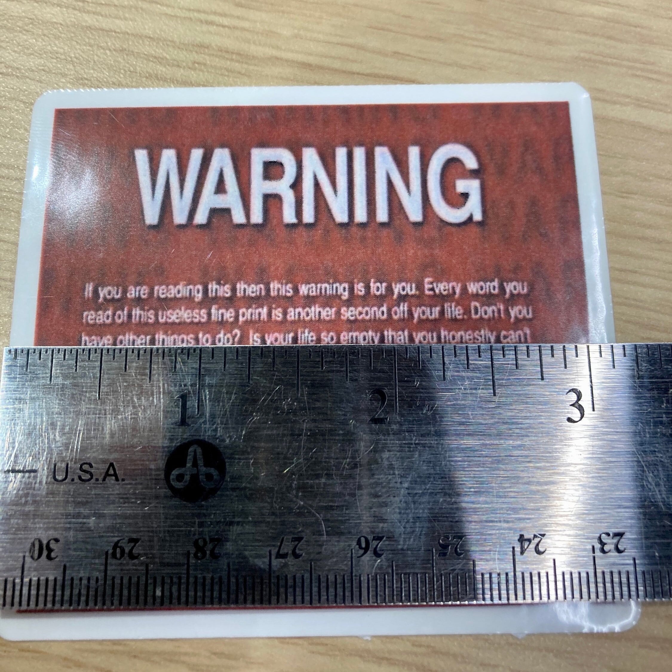 Fight Club Warning Sticker - Etsy