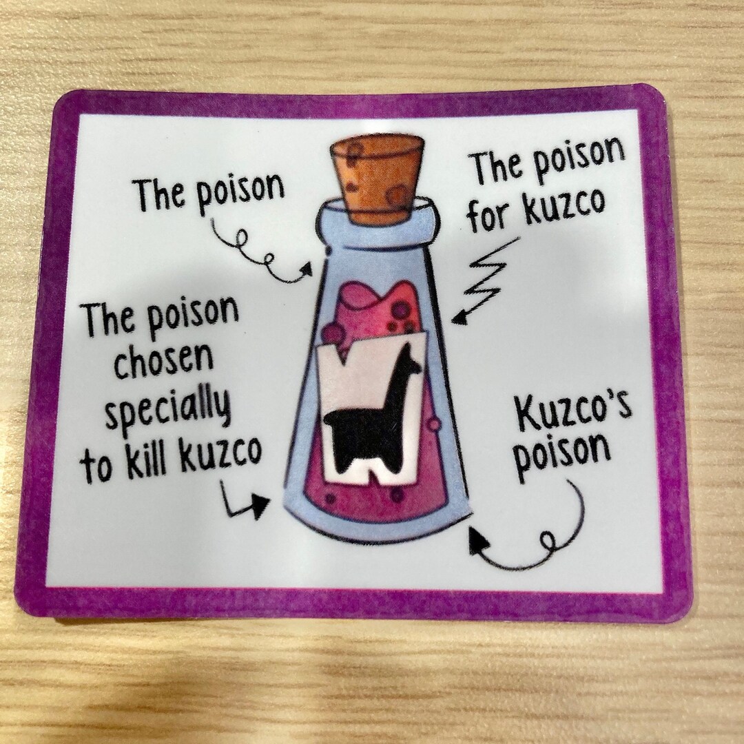 Kuzco’s Poison Sticker - Etsy