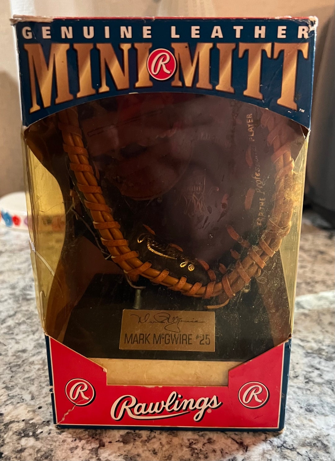 Rawlings Mark Mcgwire Genuine Leather Mini Mitt Glove in Box - Etsy
