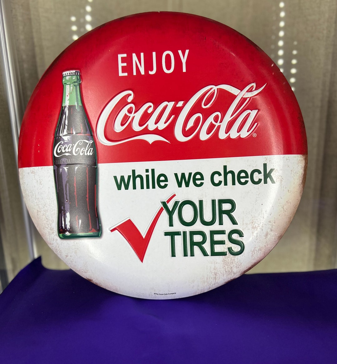 Coke Tin Sign Reproduction - Etsy