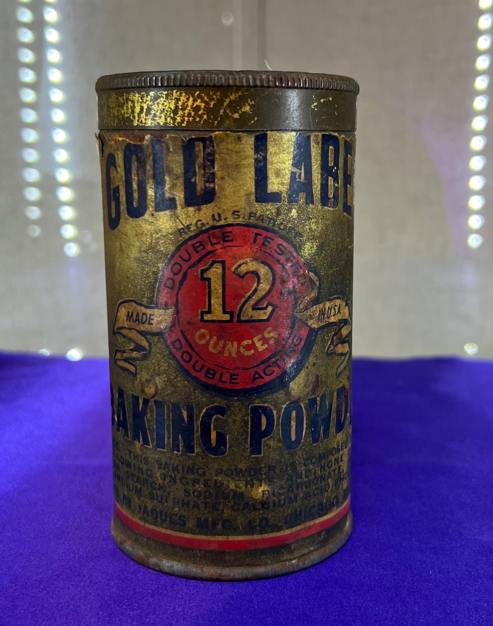 1920s Gold Label Baking Powder Tin - Etsy