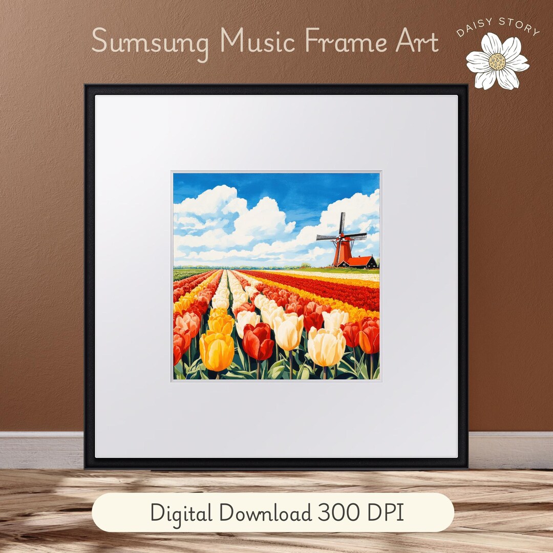 Samsung Music Frames Artful Flower Amsterdam Wall Art Room Decor Png ...