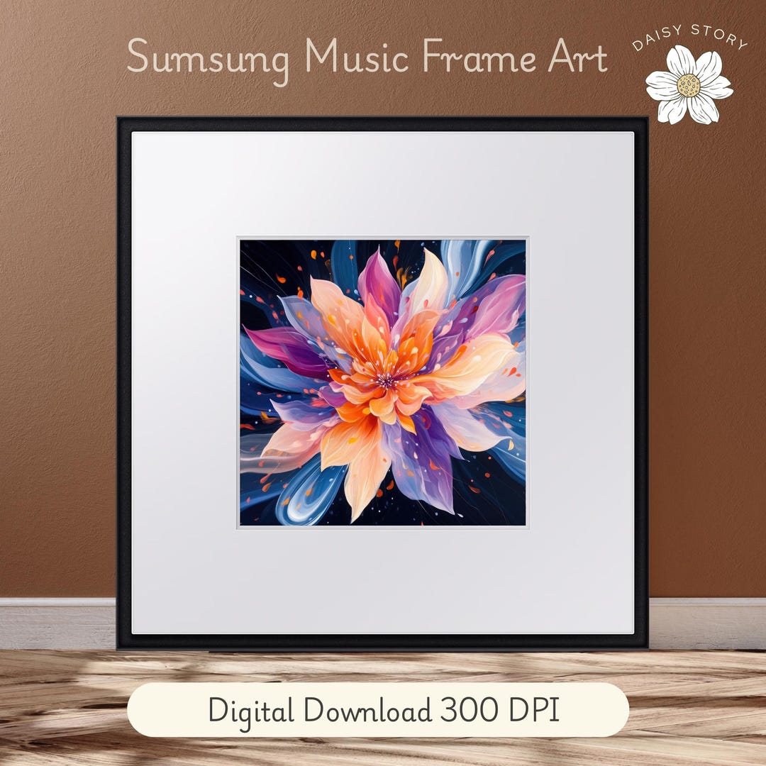 Samsung Music Frames Set-of-flowers-wall-art Download Room Decor Png ...